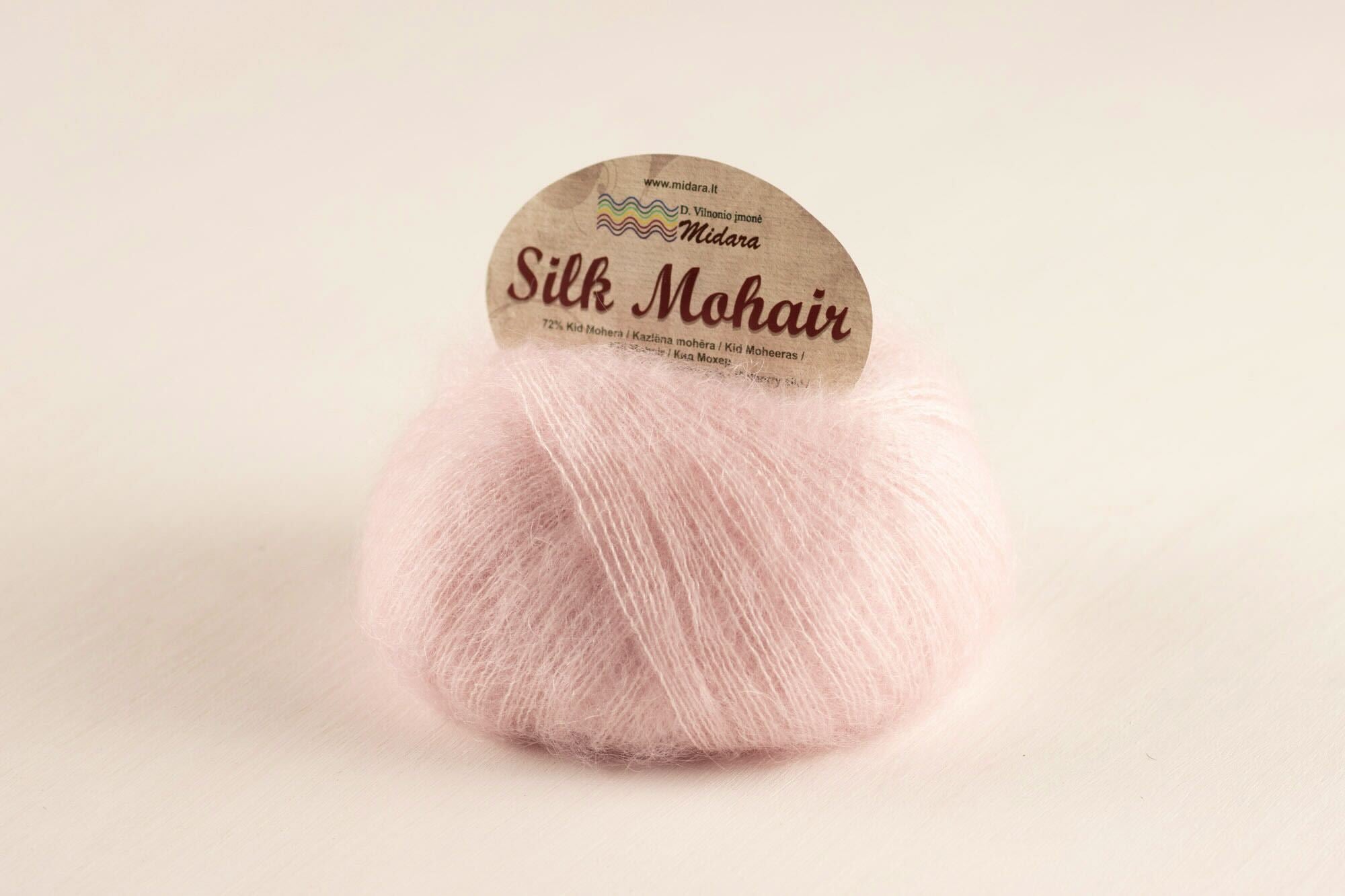 Silk Mohair /Midara/ 25g #777 Pūderrozā" – LatvianCrafts
