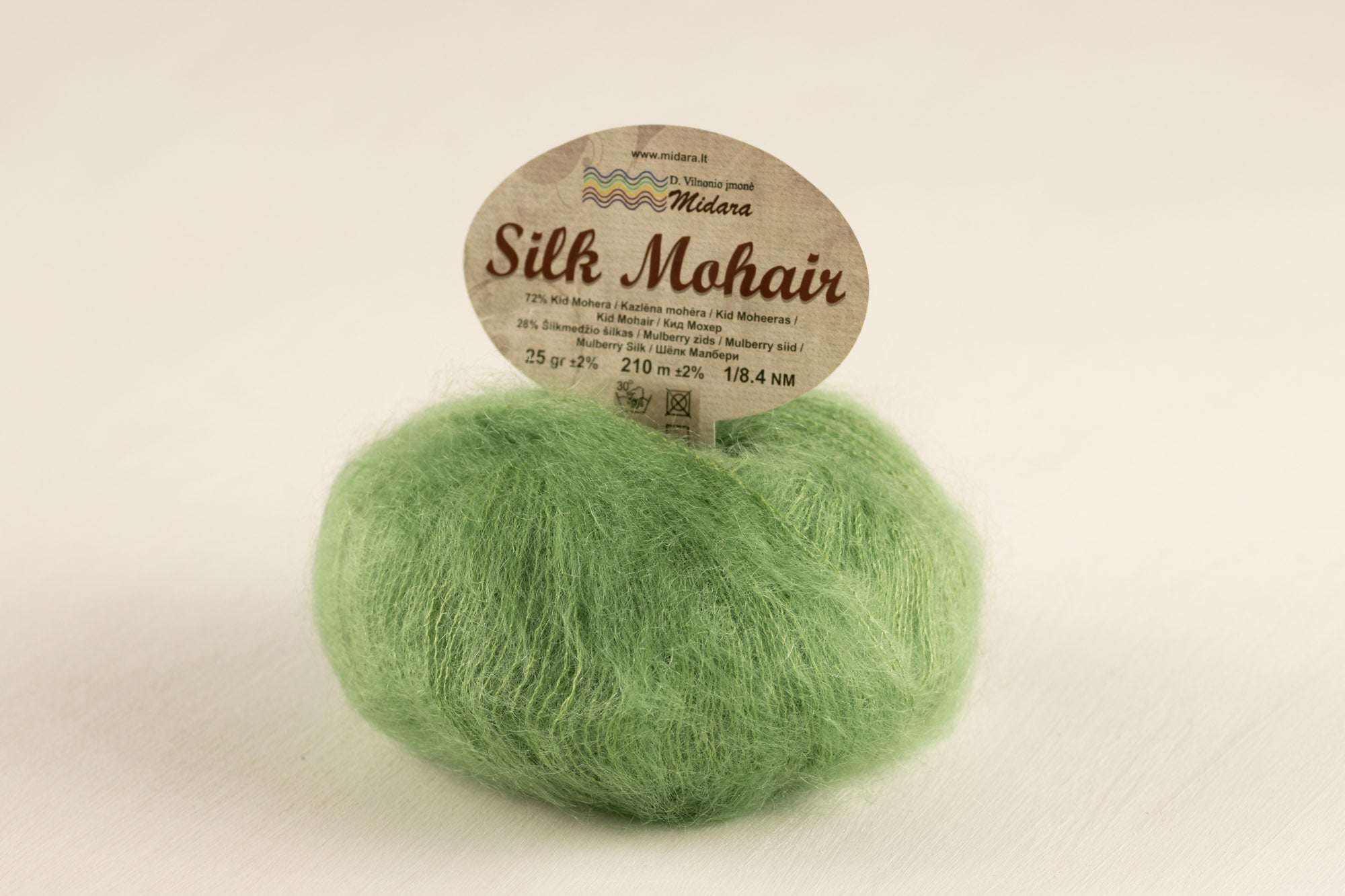 Silk Mohair /Midara/ 25g #470 "Green" – LatvianCrafts