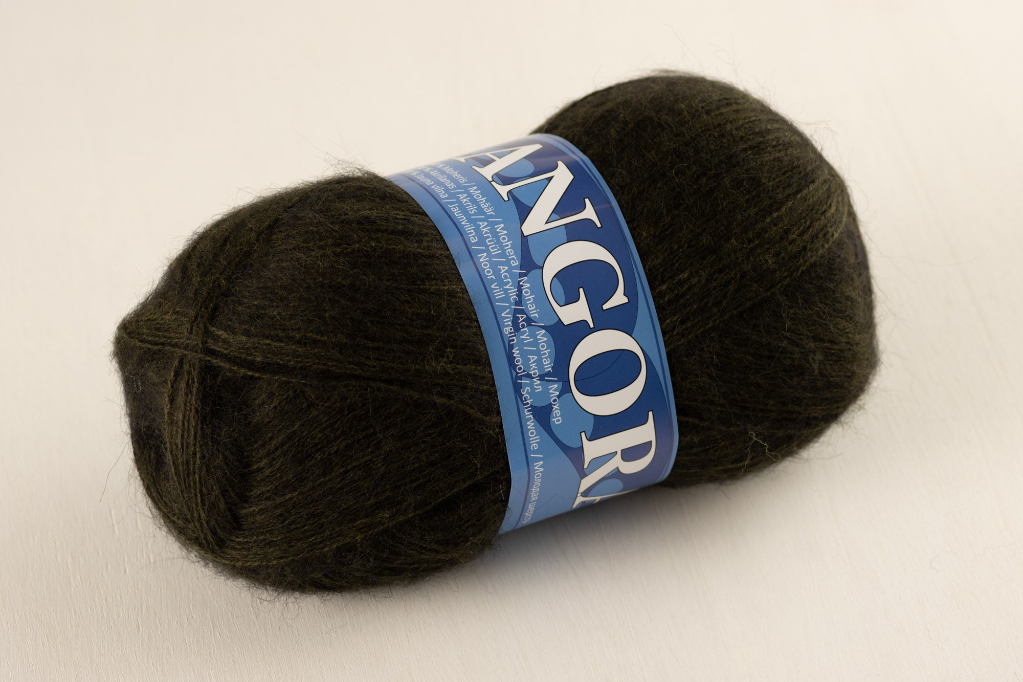 Angora 2 /Midara/ 100g #400"Ļoti tumši brūni zaļš" – LatvianCrafts