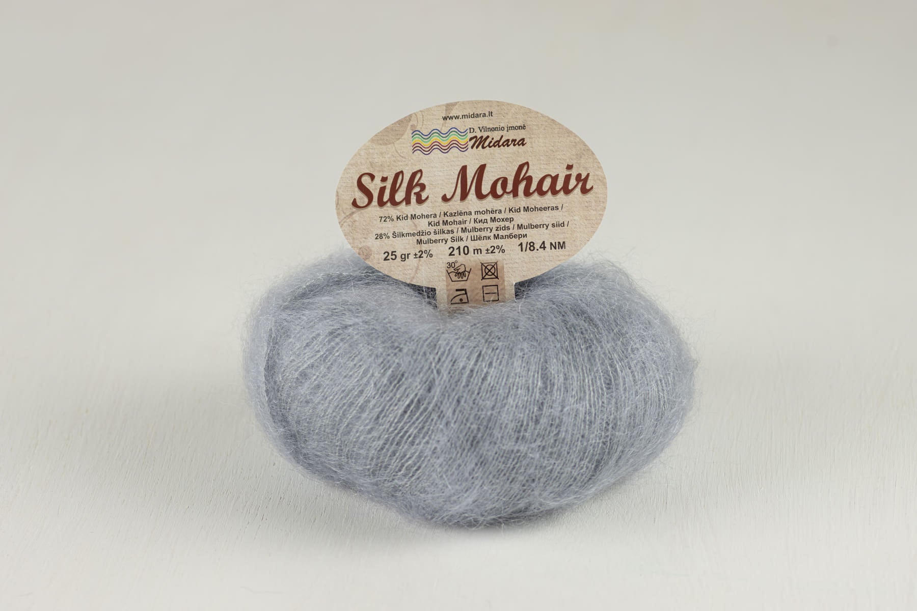 Silk Mohair /Midara/ 25g #910 "Pelēks" – LatvianCrafts