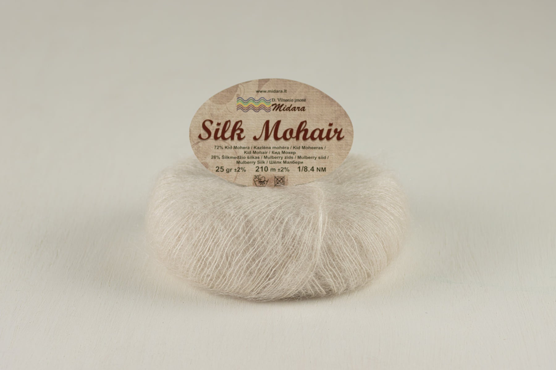Silk Mohair /Midara/ 25g #884 "Gaiši bēšs" – LatvianCrafts